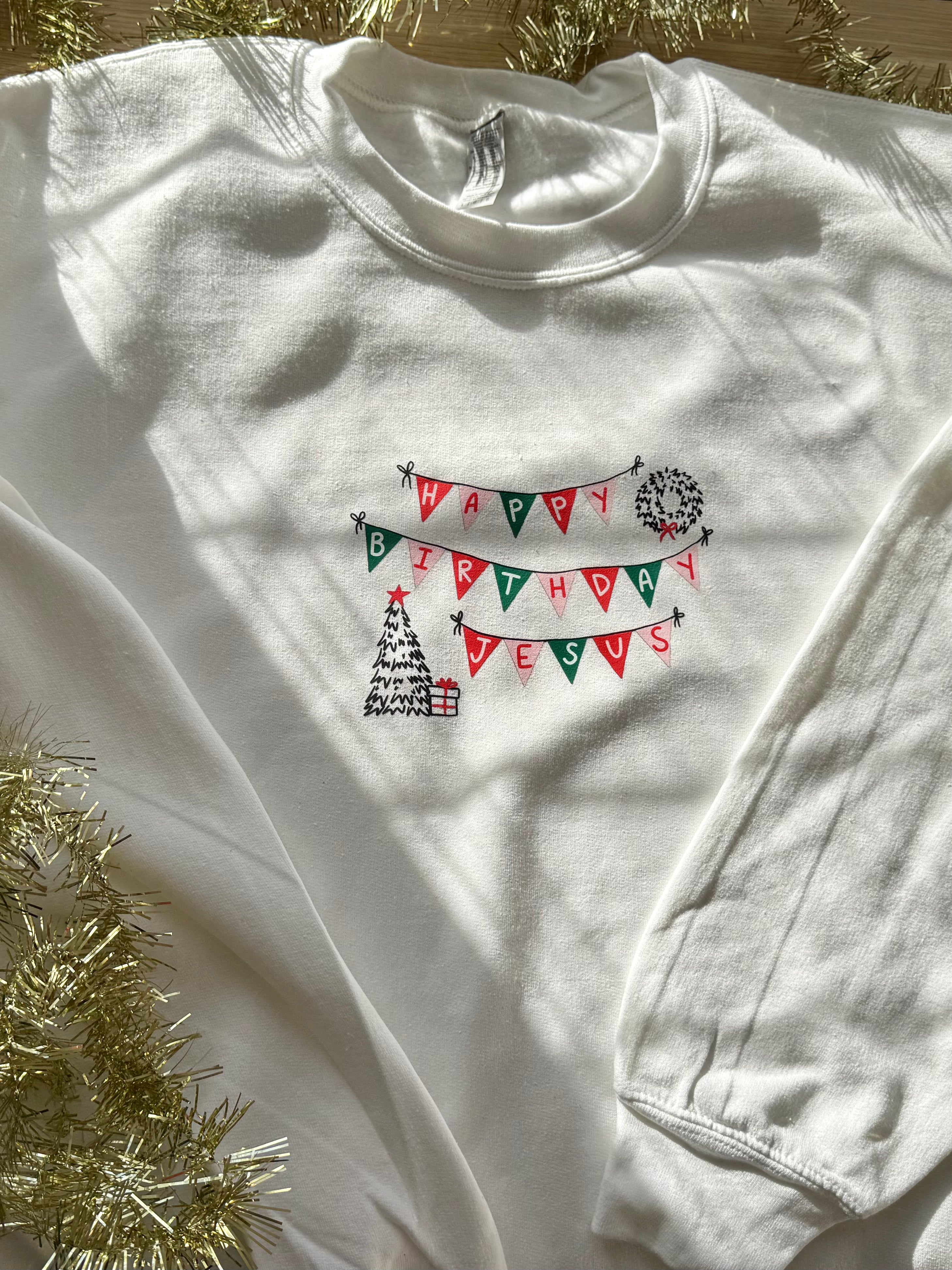 Christmas Celebration Crewneck (HBD Jesus) – Personalhypegirl